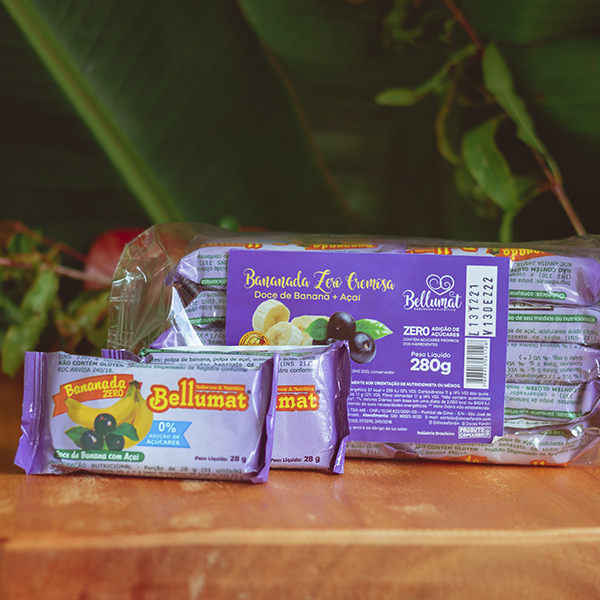 Bananada Zero Cremosa Açaí 280g Fardin Doces E Produtos De Banana